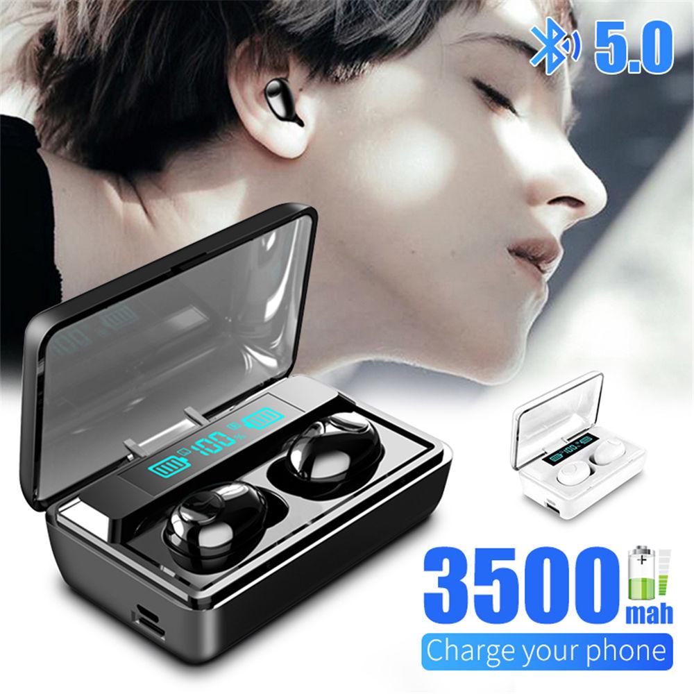 Buy Mini Wireless Bluetooth Earphones with 2200mAh Charging Case TWS 5. ...