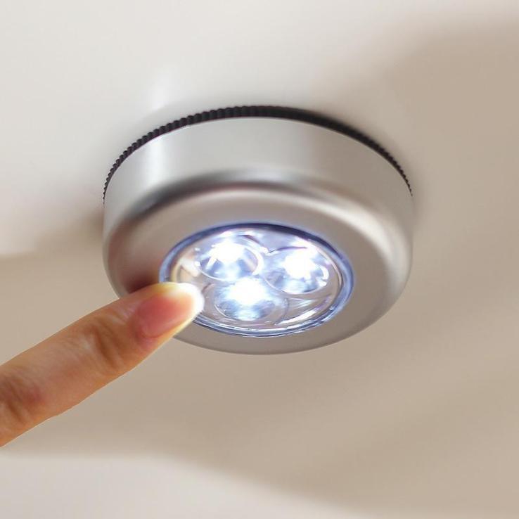 3 Led Night Light Energy Saving Wireless Smart Lamp Safety Hand Sensor ...