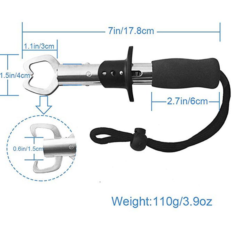 Stainless Steel Fishing Pliers Scissors Line Cutter Remove Hook with ...