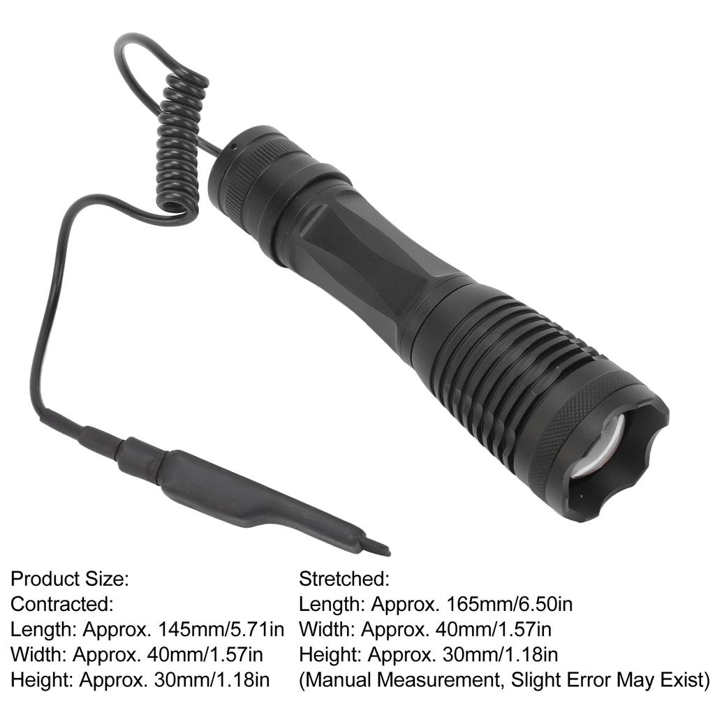 Buy IR Flashlight Aluminum Alloy 850nm Portable Night Vision Zoom ...