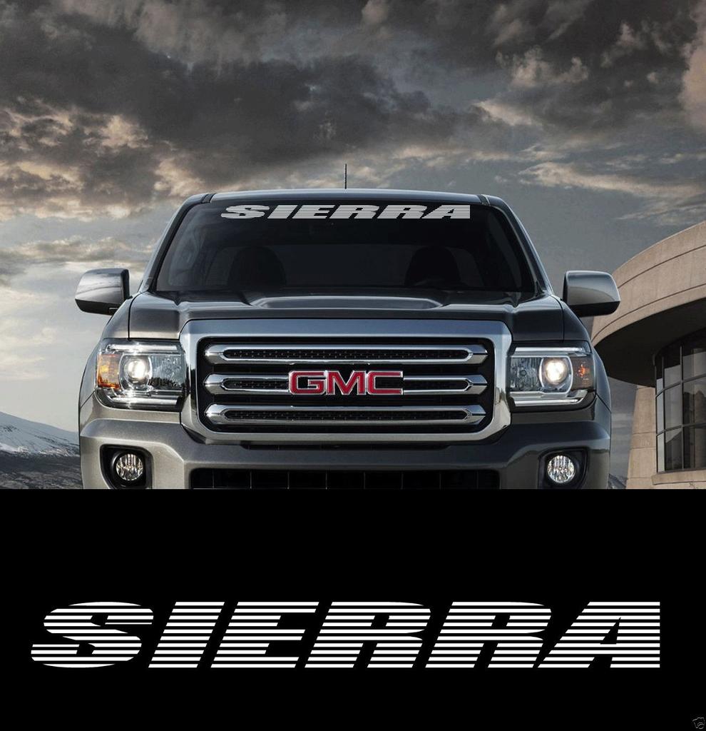 Buy Sierra Gmc Windshield Banner X4" Suv Truck Sticker Decal at ...