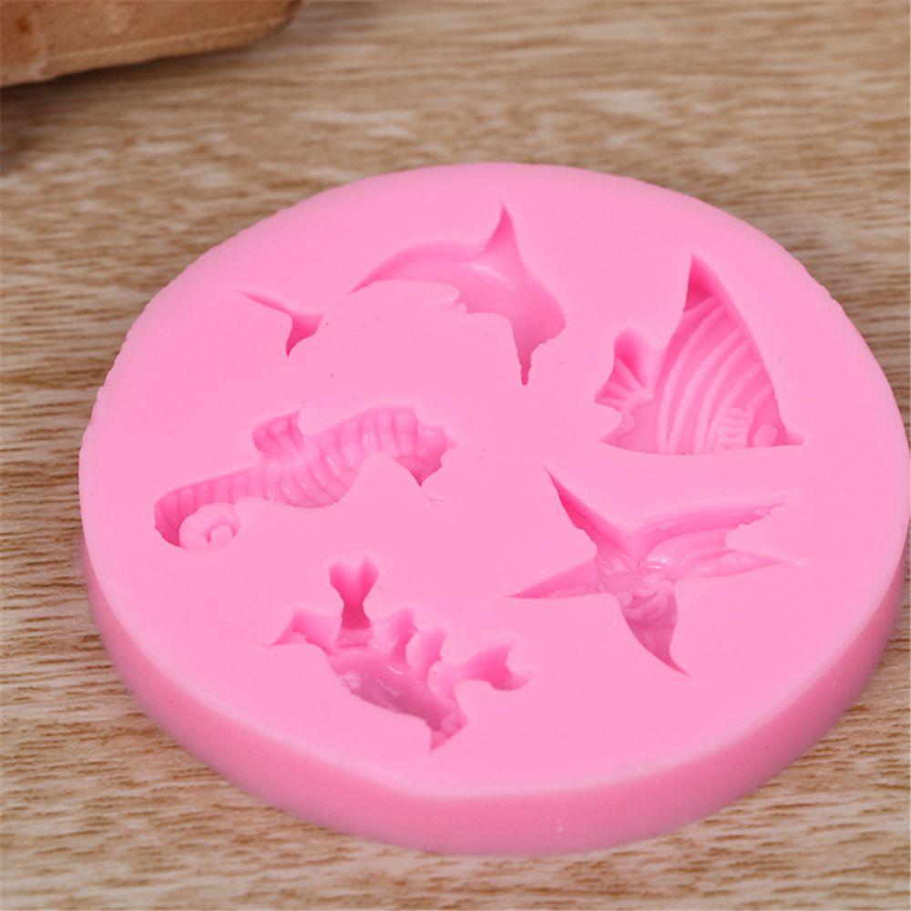 Cheap Color Random New DIY Baking Chocolate Dolphin Sea Cookie Silicone ...