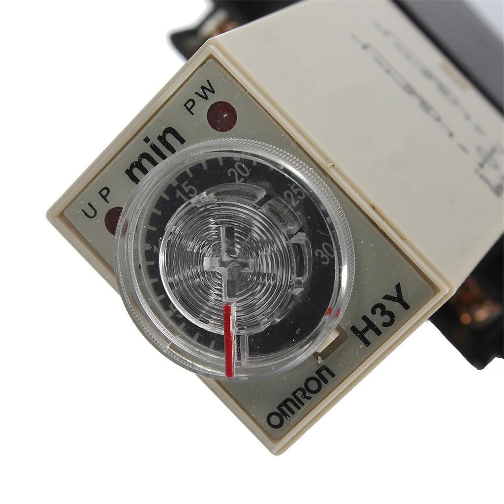AC 220V H3Y-2 Power On Time Delay Relay Solid-State Timer 1.0~30Min ...