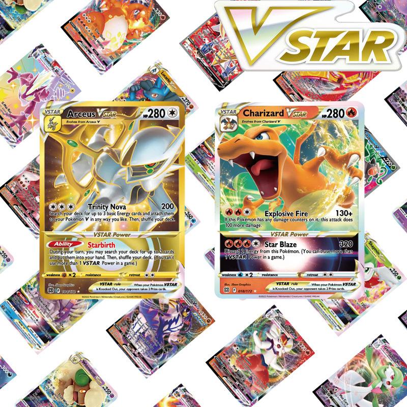 Buy 100 Pokemon Card Metal Card VCa Pikachu Fire-breathing Dragon Gold ...