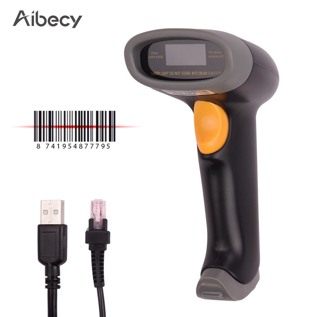 Buy Aibecy Handheld 1D USB Barcode Scanner Bar Code Reader 32bit ...