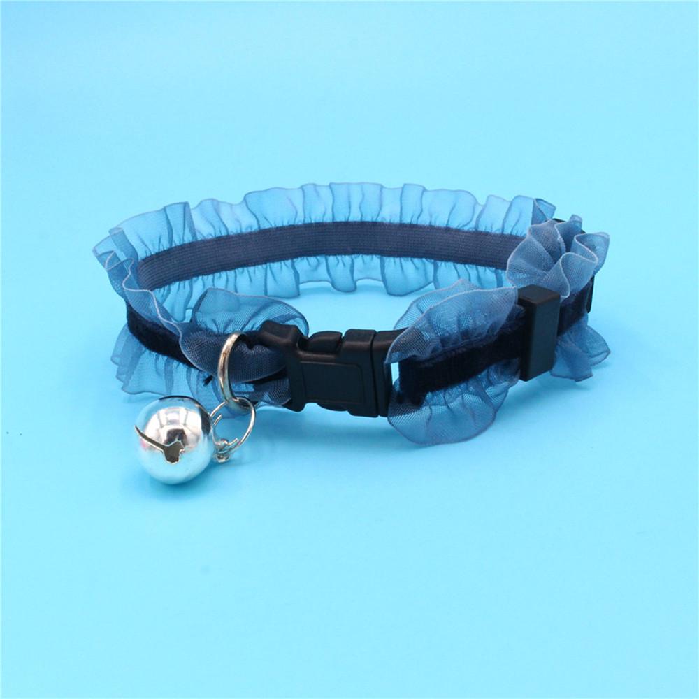 Pet Cat Collars Lace Ruffle Button Socket Collar With Bell uygun ...