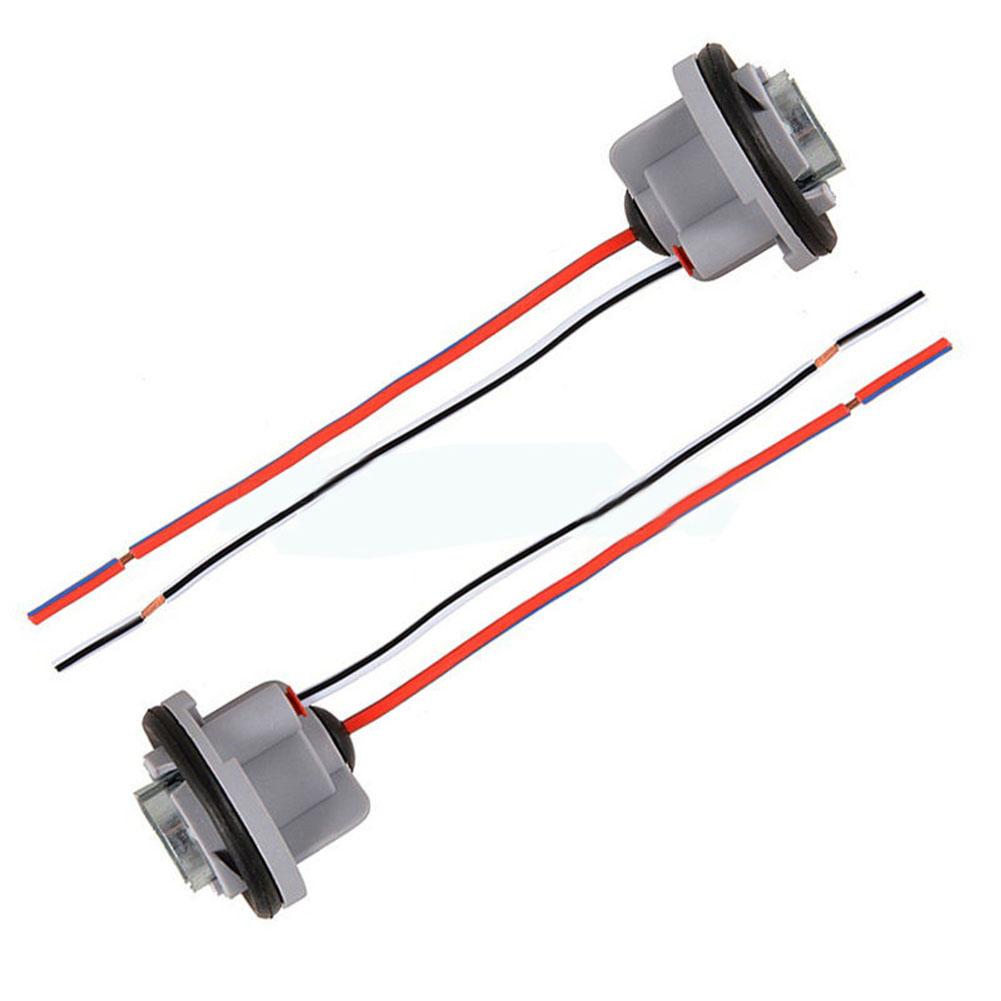 Buy 2 Pieces P21W BA15S Car Base Auto Led Bulb Socket Connector Adapter ...