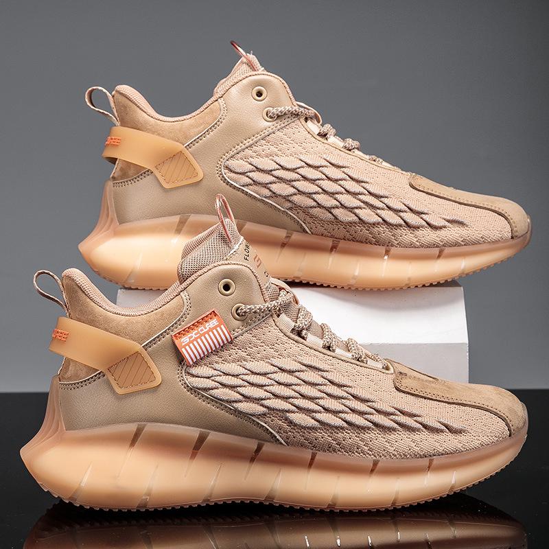 Buy Autumn Shoes Men's Shoes Flying Woven Casual Sports Shoes Fashion ...