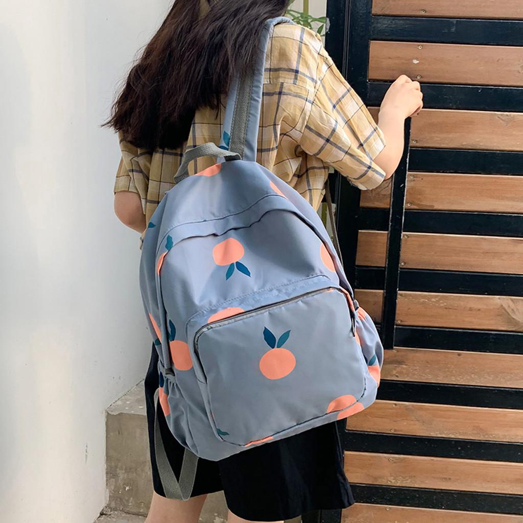 Buy Women Fashion Backpack Casual Simple Canvas Backpack Portable Large ...