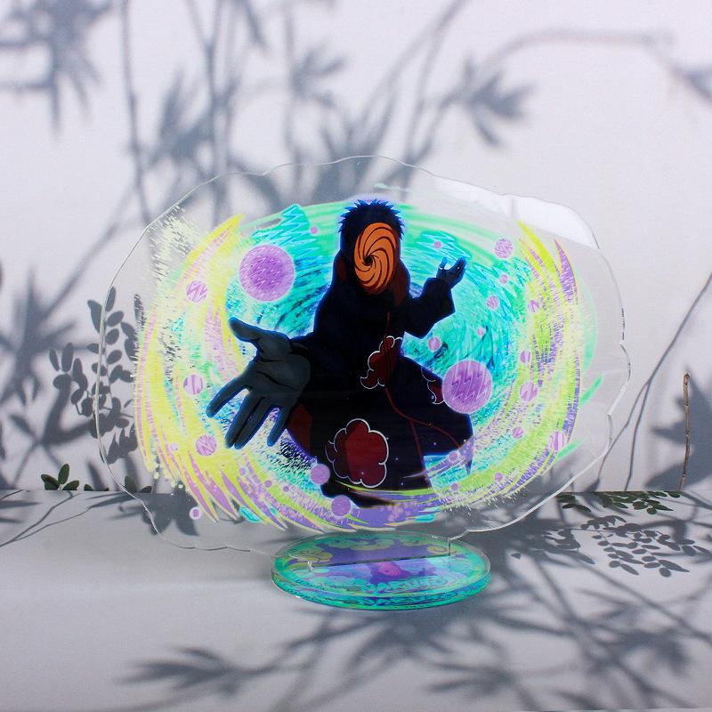 Buy Game Anime Naruto Sasuke Kakashi Acrylic Cosplay Character Stand ...