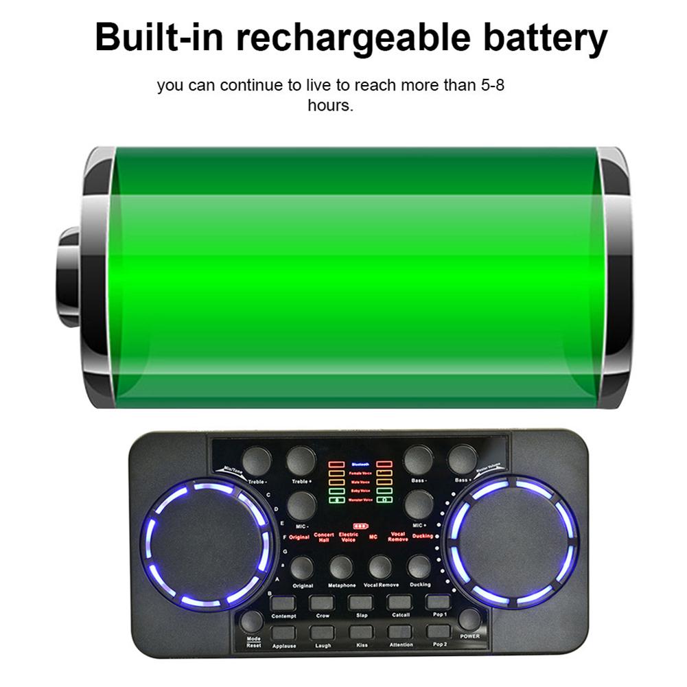 Buy V300 Pro Live Sound Card Bluetooth-compatible 4.0 Audio Interface ...