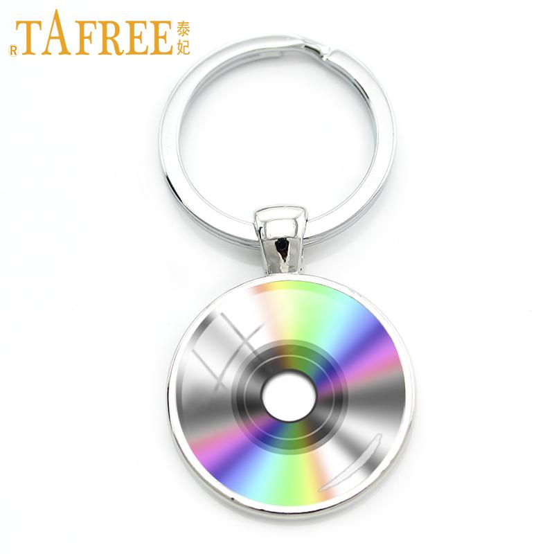 Buy Colorful CD Keychain Record Disc Classic Music Key Chain Fashion ...