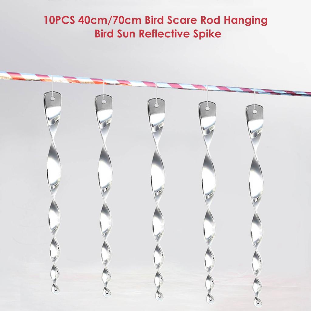 Cheap 10PCS Bird Scare Rod Hanging Sun Reflective Spike | Joom