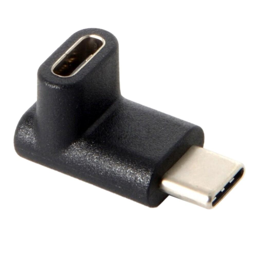 Buy 90 Degree USB-C Angle Adapter, Type-C Male To Female Converter ...