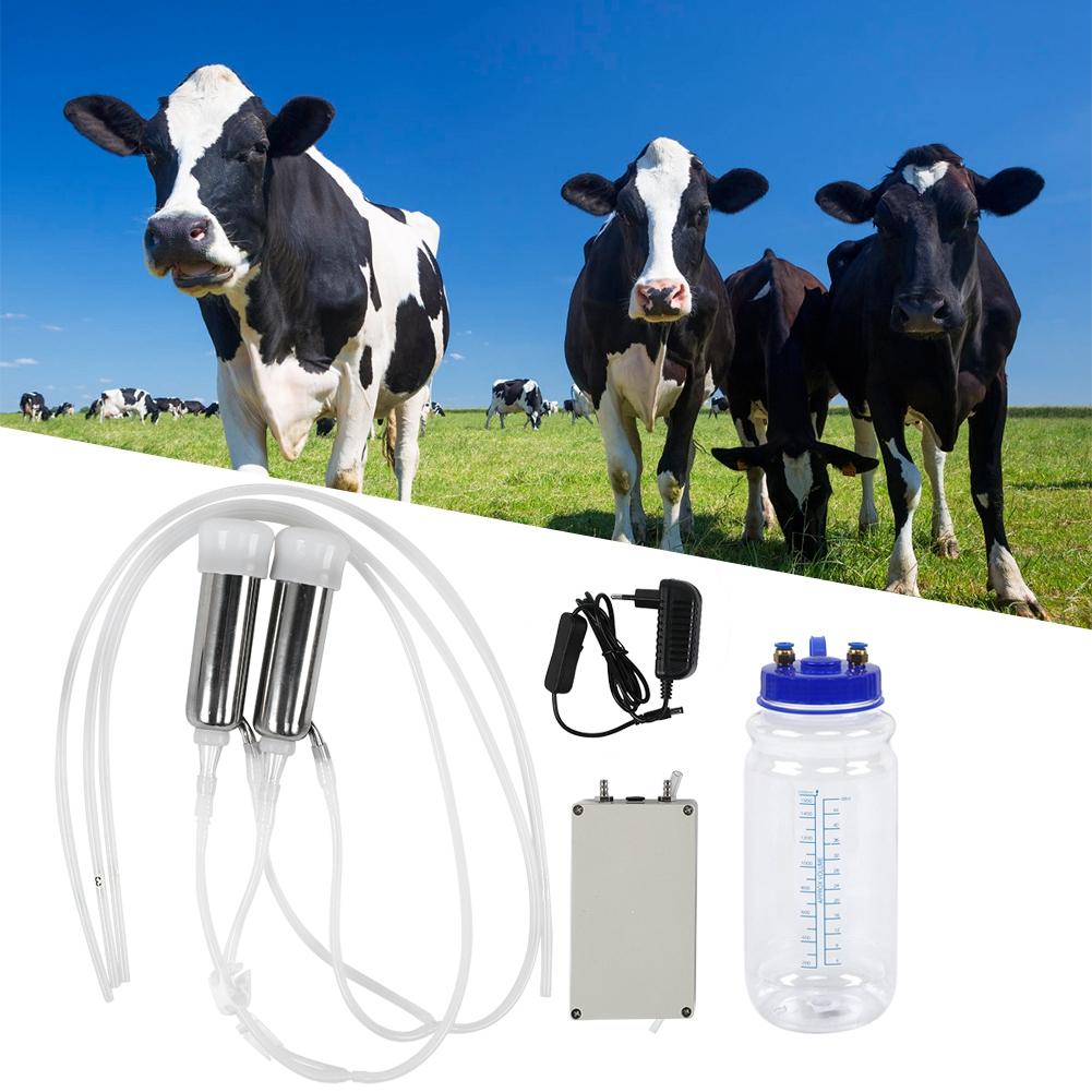 Portable Mini Domestic Vacuum-Pulse Milking Machine for Cow EU Plug ...