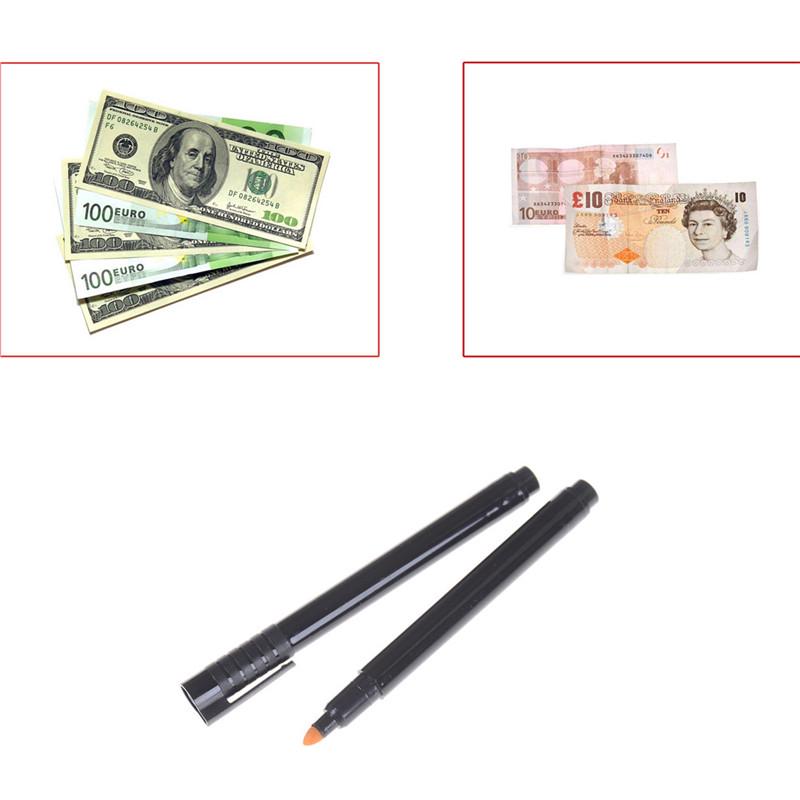 2Pcs Currency Money Detector Money Checker Counterfeit Marker Fake ...