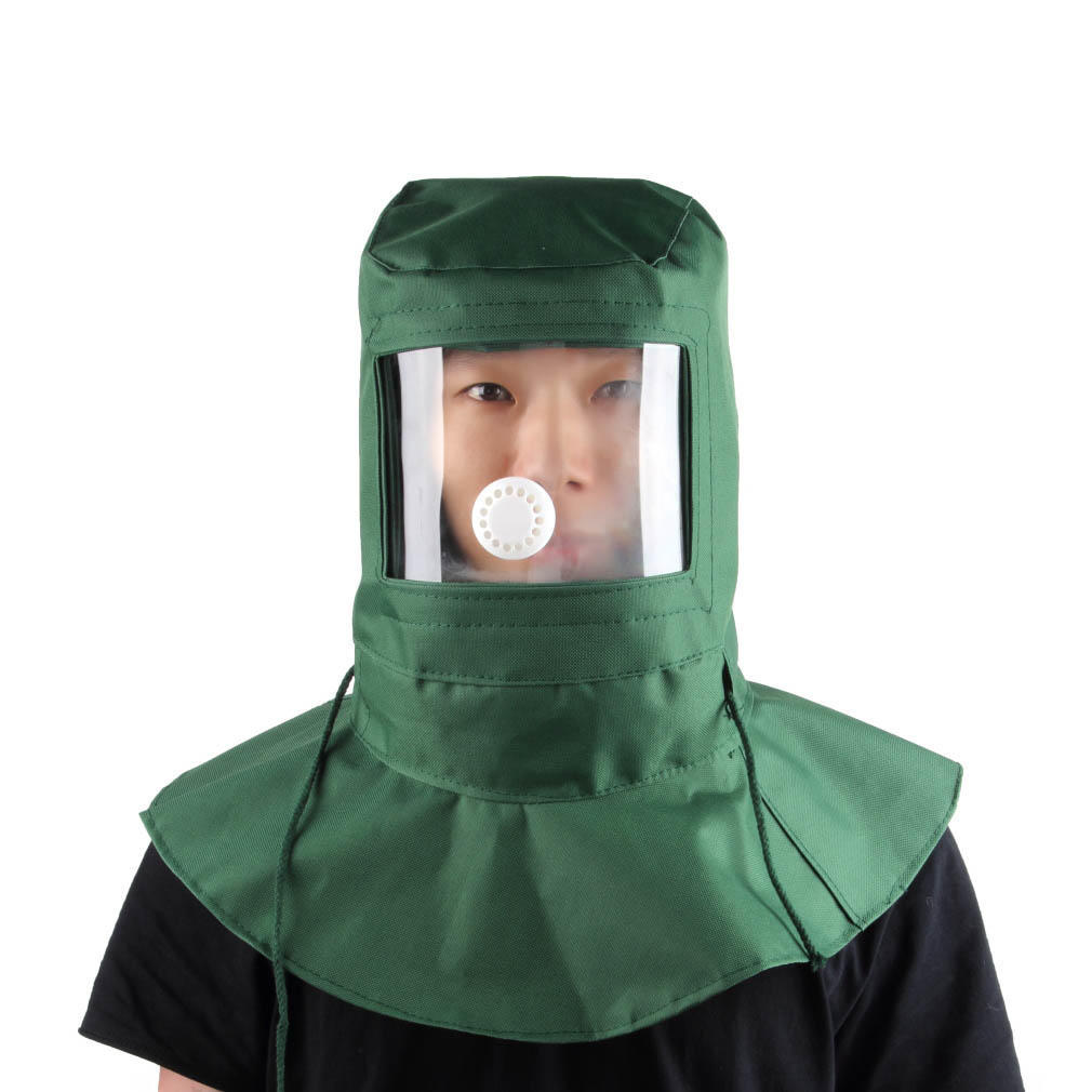 Buy Blasting Hood Sand Abrasive Grit Shot Sand Blaster Mask Anti Dust ...