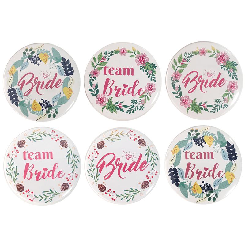 Buy 1Pcs Bridal Badge Bride To Be Bachelorette Party Decorations Team ...