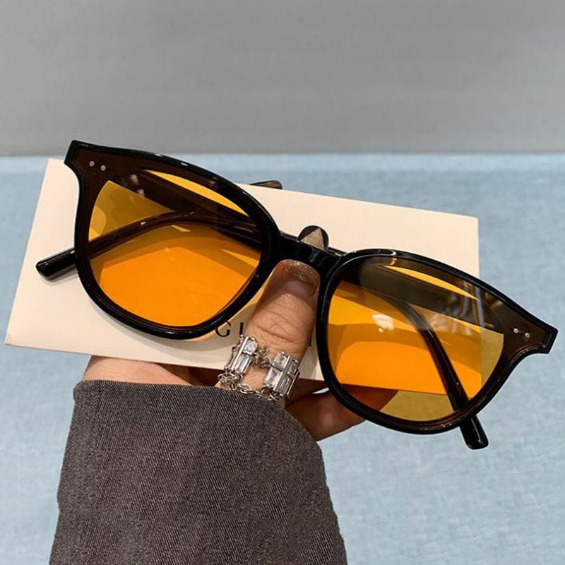 Cheap Trendy Sunglasses Explosions Sunglasses Retro Harajuku Box ladies ...