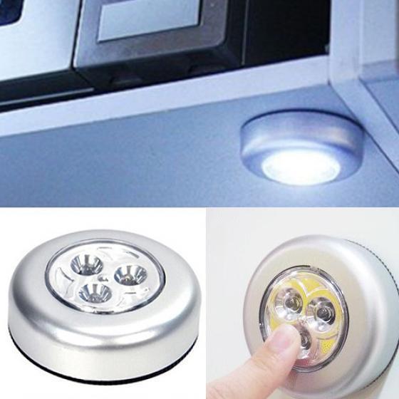 Mini Useful Wall Light Kitchen Cabinet Closet Car 3 LED Lights Wireless ...