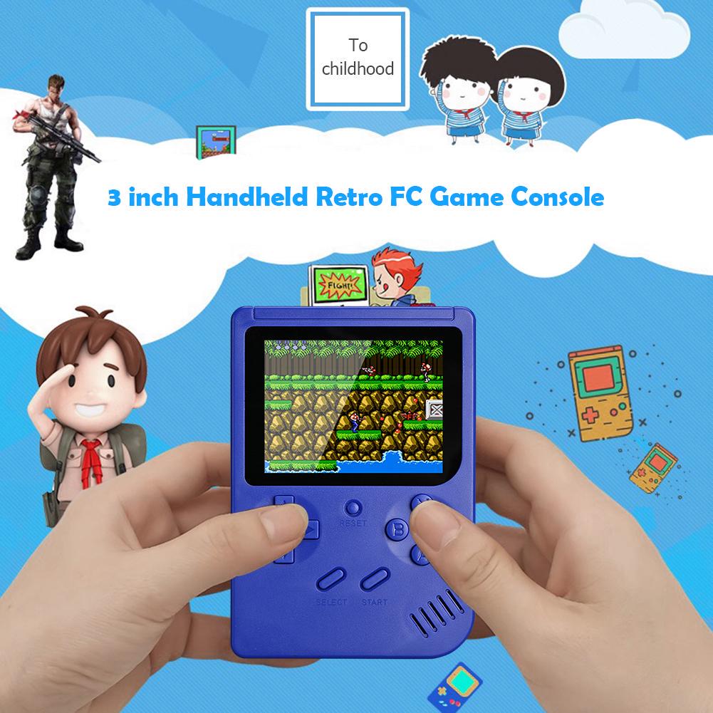 Buy 3 Inch Handheld Retro FC Game Console Built-in 400 Games 8 Bit Game ...
