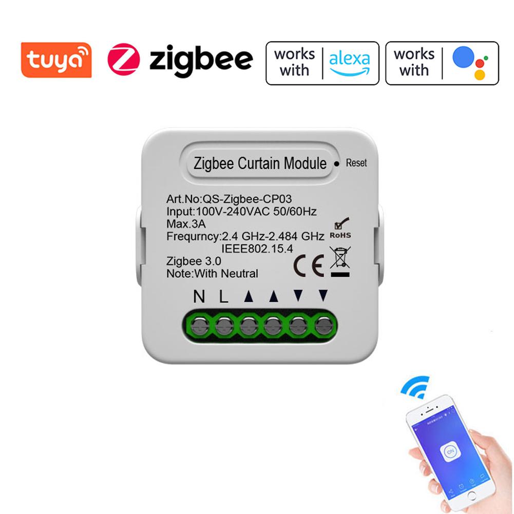 Kaufe Qs-Zigbee-CP03 Tuya Zigbee Intelligente Vorhang Schalter Modul Home Vorhang Modifikation ...