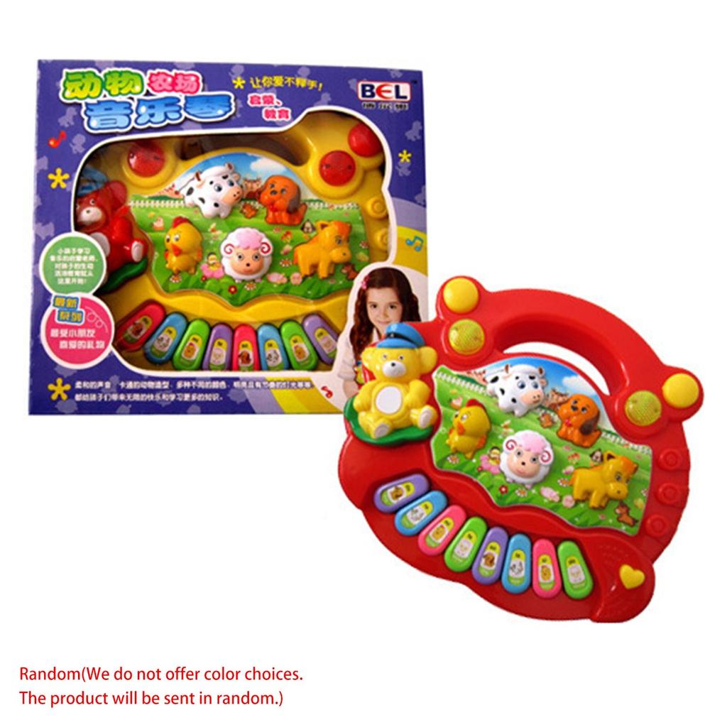 Buy AA BB Portable Keyboard Toy Animal Farm Music Piano Developmental ...