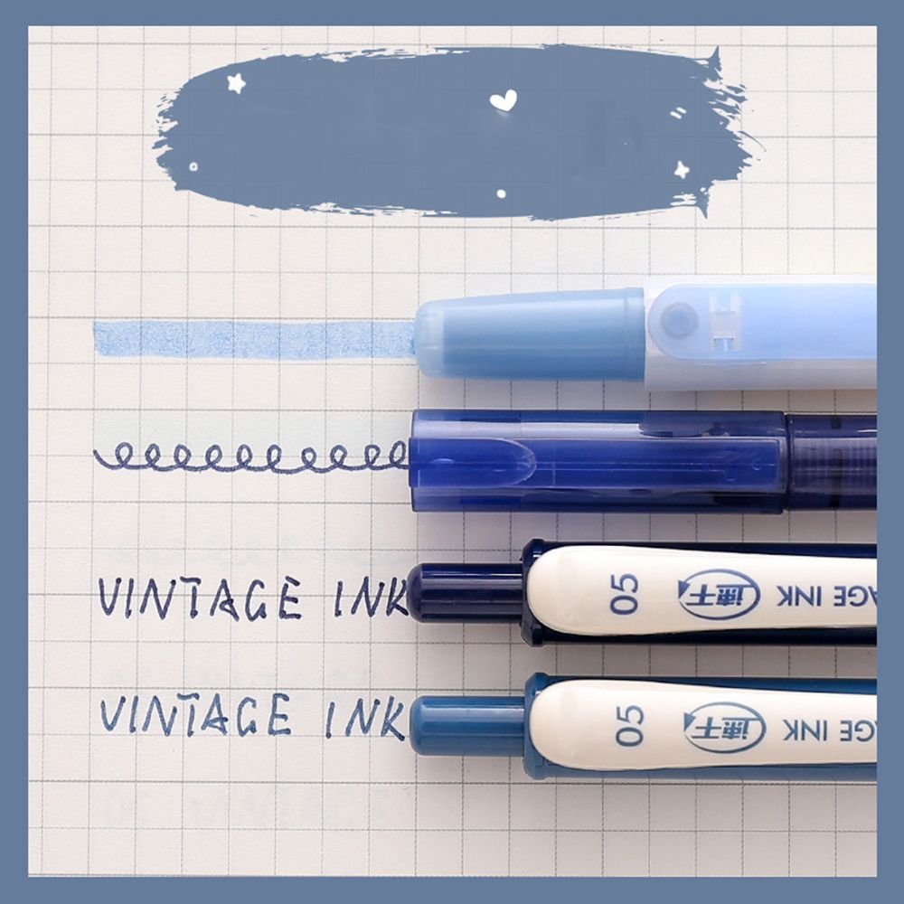 Supplies Retro Morandi Students Stationery Marker Pens Mixed Color ...