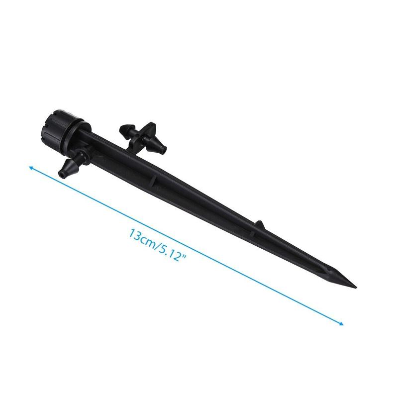 Buy 100pcs 1/4 " Emitter Stake Water Dripper 360 Degrees Adjustable 0 ...
