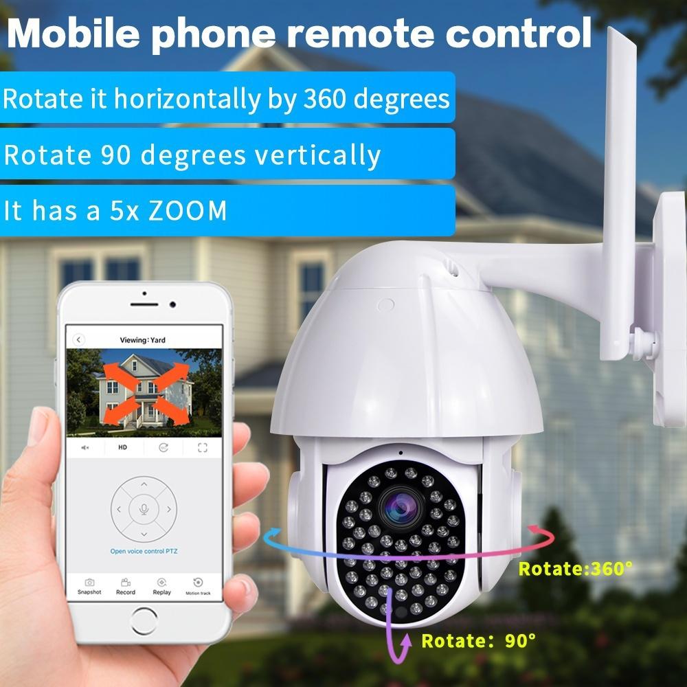Buy IP Camera HD 1080P 47LEDs PTZ WIFI Waterproof Auto Tracking Motion ...