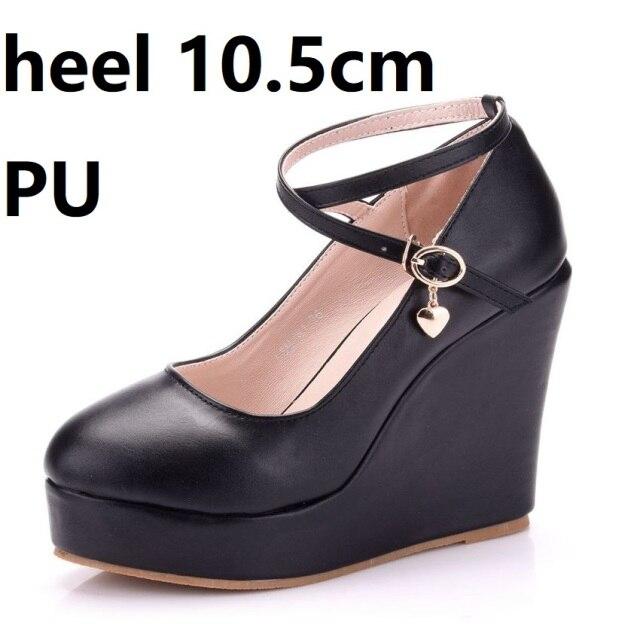 Kaufe Kristall Königin High Heels Plattform Keil Weibliche Pumpen ...