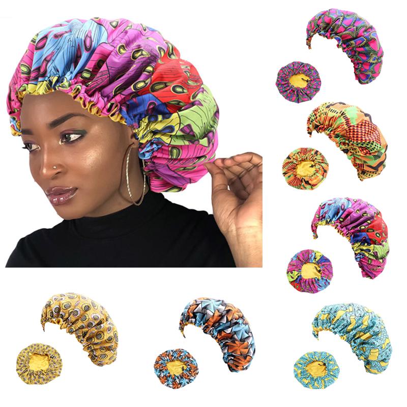 Buy Women's Polyester Cap Satin Nightcap Hair Hood Loose Tight Headband ...