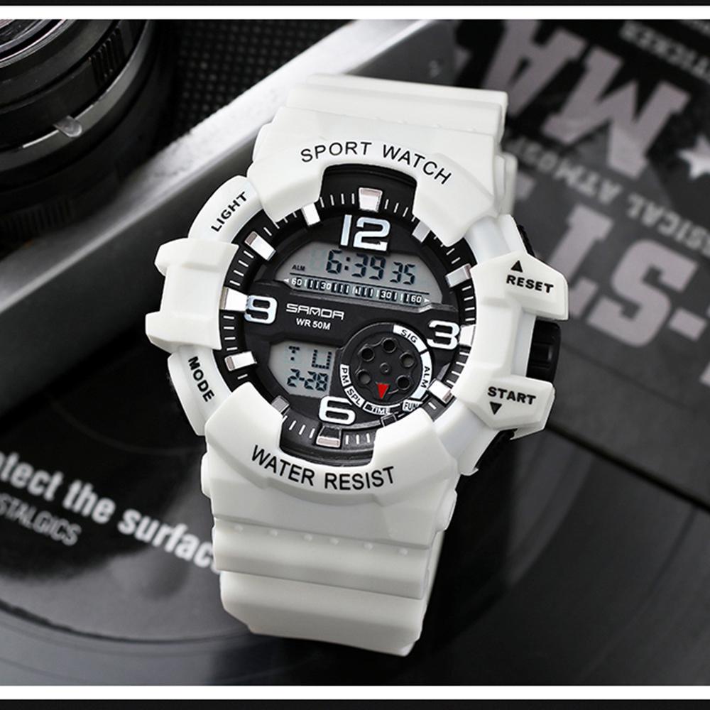 Buy SANDA Luxury Sports Watch Men Analog Digital Military LED ...