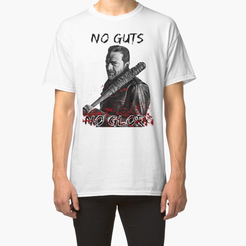 Men's Print the walking dead negan no guts no glory T-shirt Summer ...