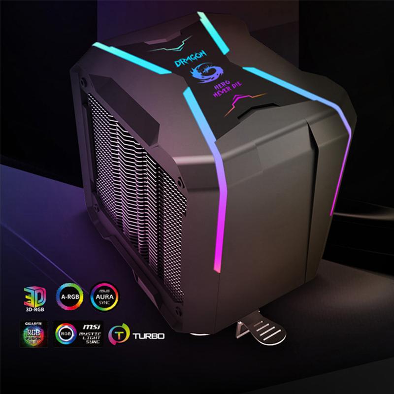 Buy Great Wall G400 4PIN RGB CPU Air Cooler 4 Heat Pipes PC Radiator ...