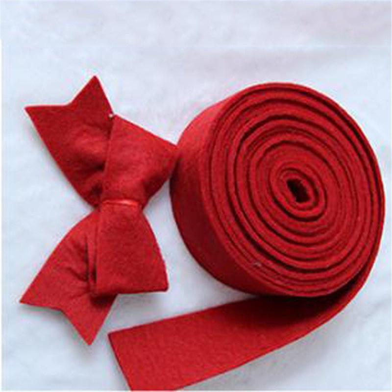 5 M/lot 3cm Wide Cute Felt Webbing For Kids Handmade Bow Tie Lovely ...