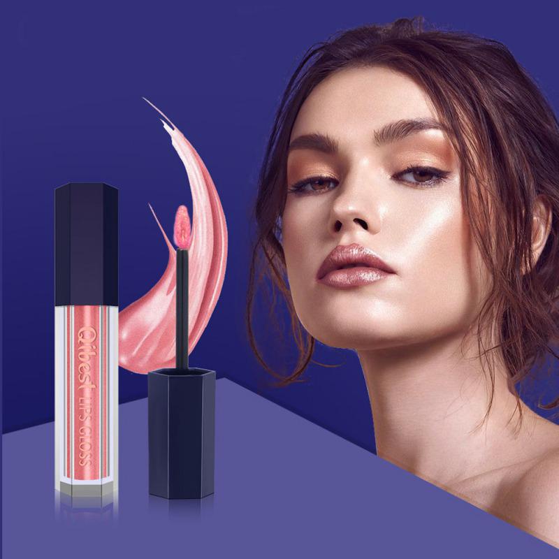 Tide makeup metal shine lip gloss coloring more lip waterproof durable ...
