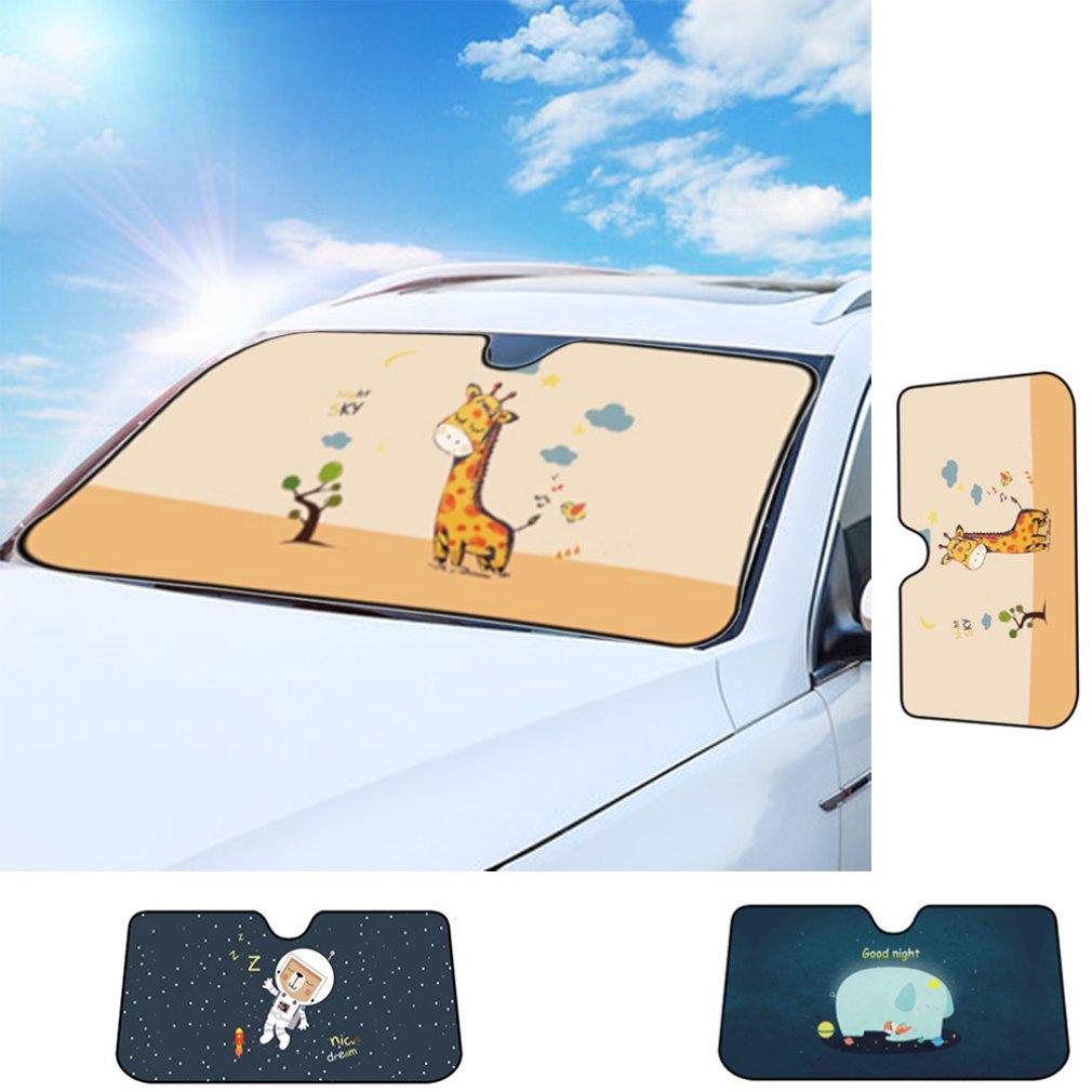 Car Cartoon 5 Layer Bubble Aluminum Foil Sun Block Front Cooling ...