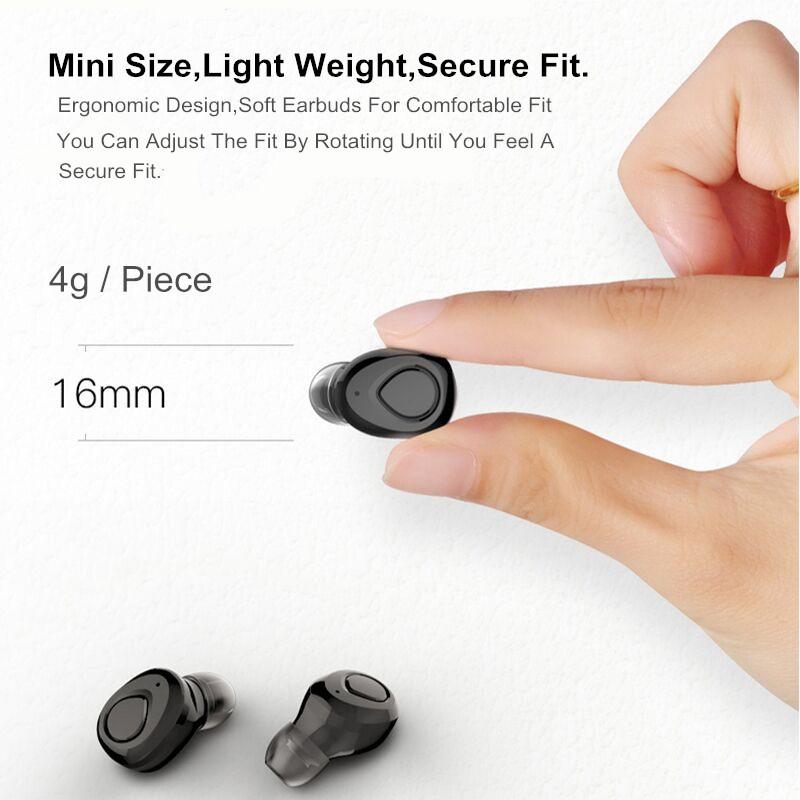 Buy Waterproof TWS Wireless Bluetooth Sports Mini Earbuds Music ...