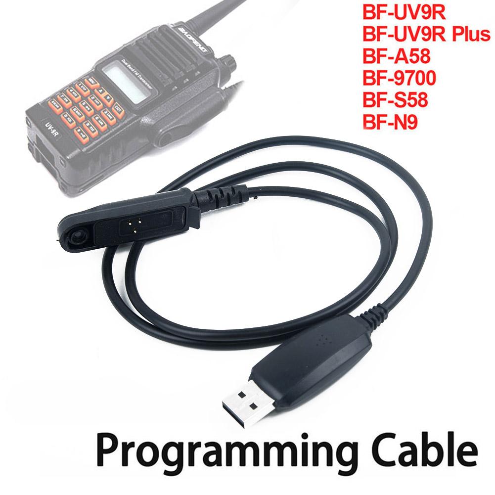 1X USB Programming Cables Cord CD For Baofeng Walkie Talkie UV-9R Plus ...