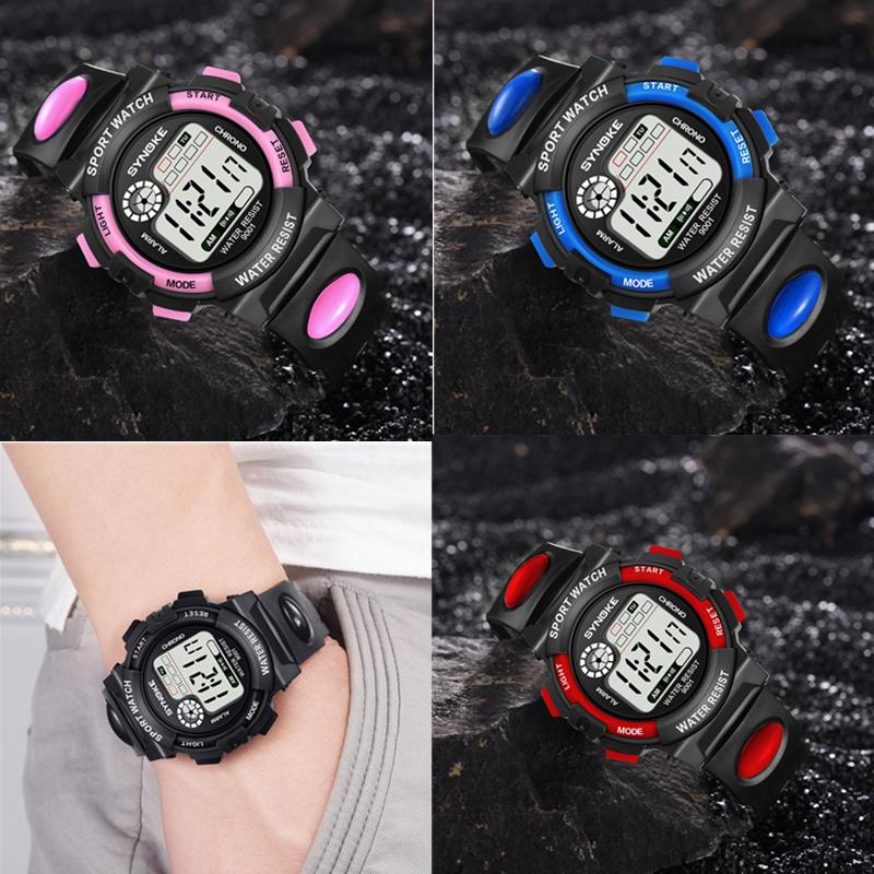 Buy SYNOKE Multi-Function 30M Waterproof Watch LED Digital Double ...