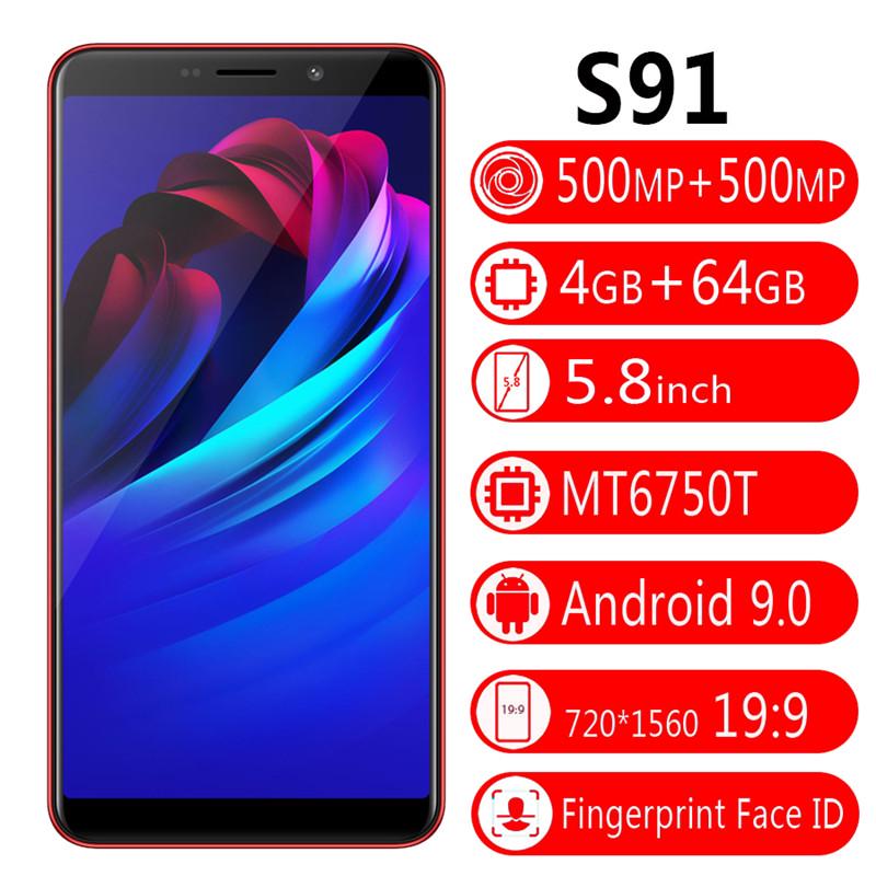 Original Cellphones S91 Mobile Phones 4GB RAM 64GB ROM 5.8inch 18:9 ...