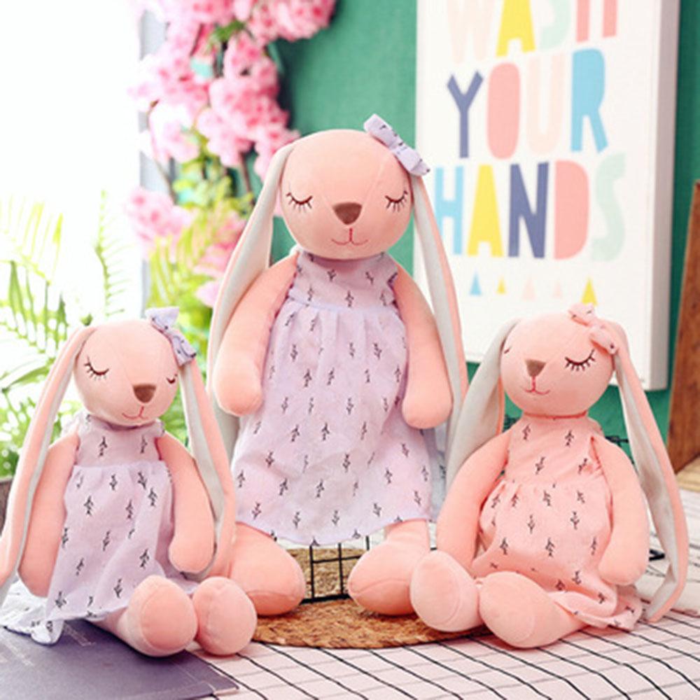 Buy Doll Cartoon Plush Children Toy Bunny Doll Push Stuffed Animal Long ...