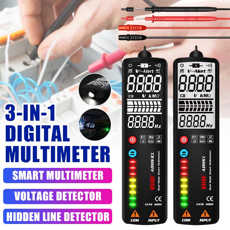 Buy 3-in-1 Digital Multimeter Smart Tester BSIDE S1 DC AC Voltmeter ...