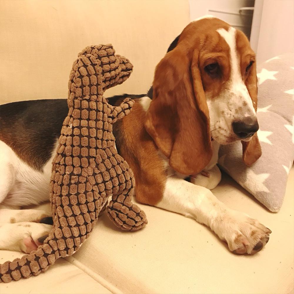 Buy Dog Cat Pet Chew Toys Dog Canvas Durability Vocalization Dolls Bite ...