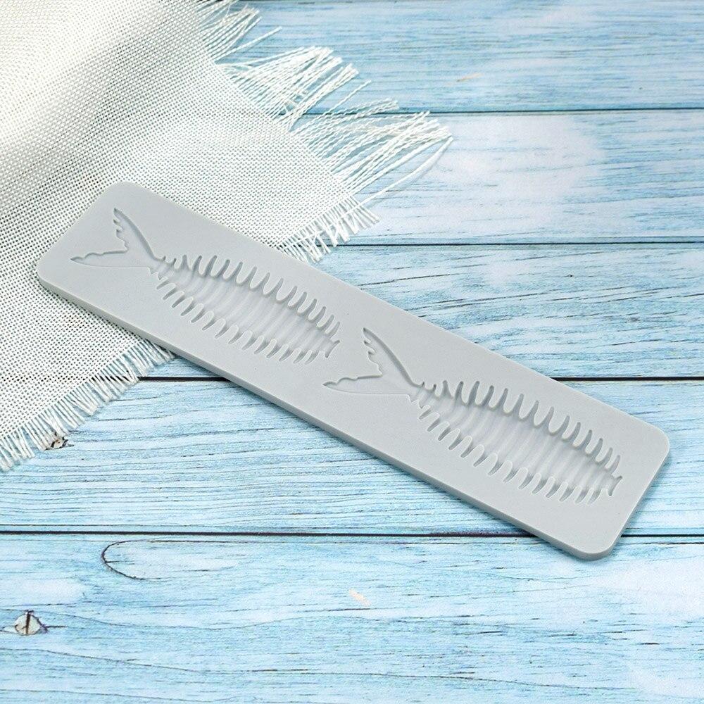 Buy Lace Cake Silicone Mould Fish Bones Shape Lace Pad Exquisite Cake ...