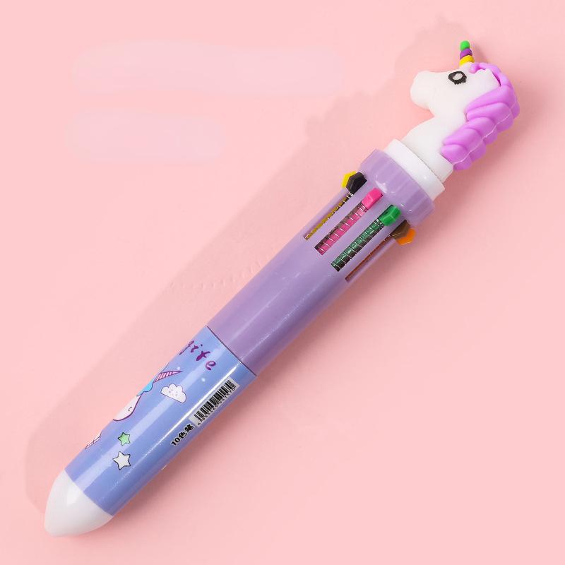 Cheap Creative Cartoon 10-color Ballpoint Pen Student Cute Signature ...
