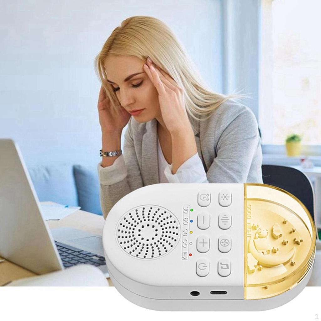 White Noise Sound Machine Small Travel Mini Compact Sleep Instrument ...