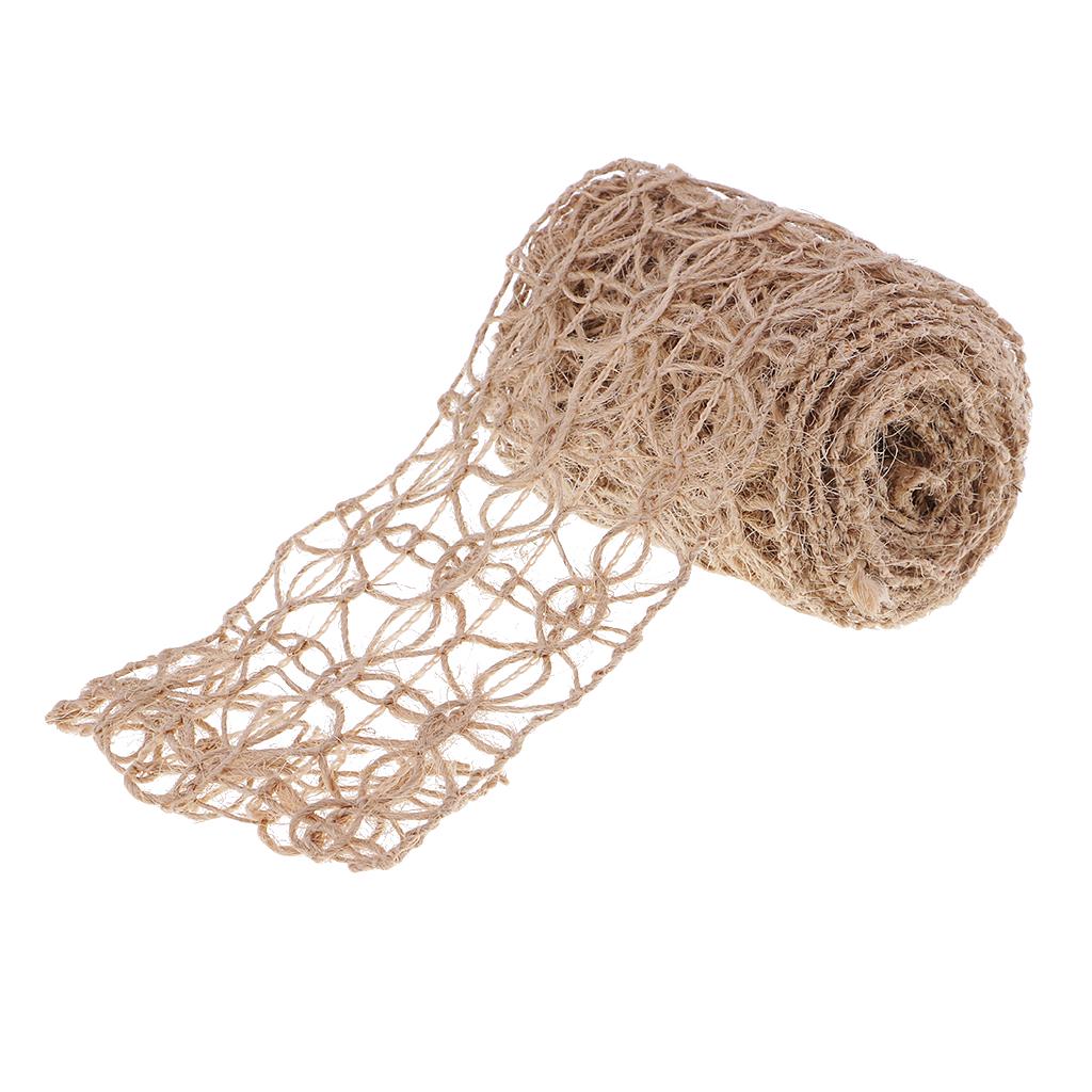 Buy 2 Meters 65mm Hessian Jute Twine Burlap Rope Ribbon for Wedding ...