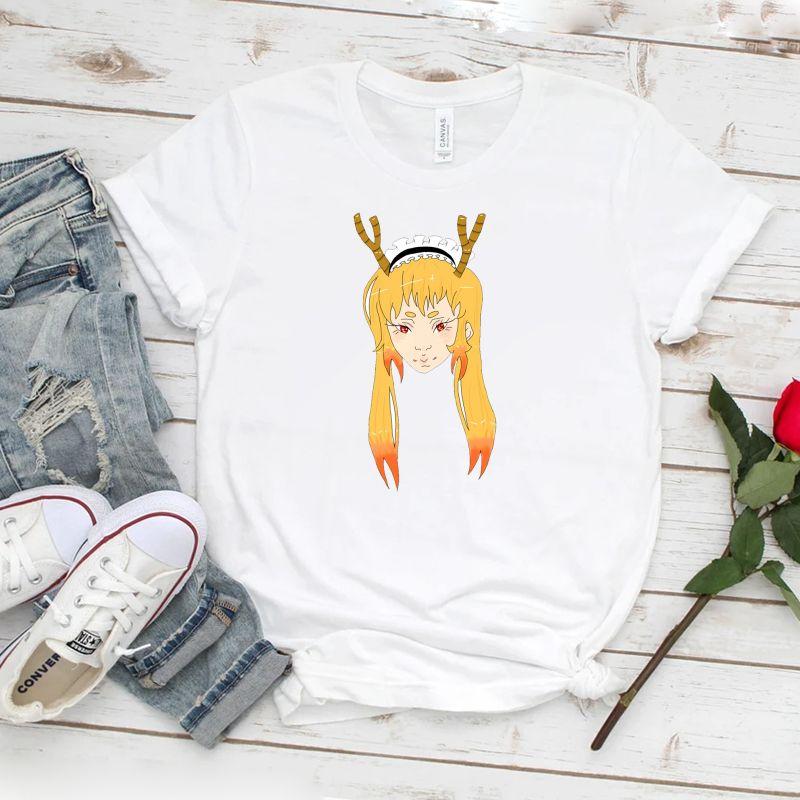 Buy Miss Kobayashi's Dragon Maid Shirt Men Harajuku Casual T Shirts ...